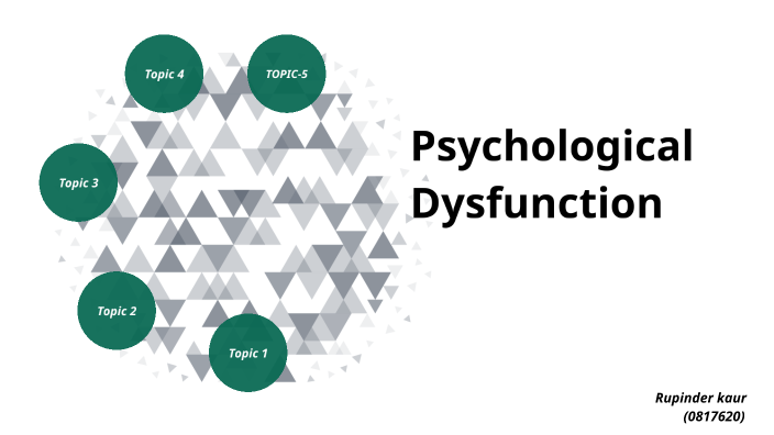 Psychological Dysfunction by Rupinder Kaur on Prezi