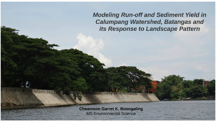 Modeling Run-off and Sediment Yield in Calumpang Watershed, by Garret ...