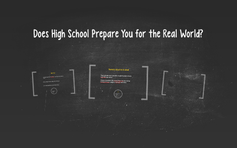 Does High School Prepare You for the Real World? by Matthew Cuoccio on ...