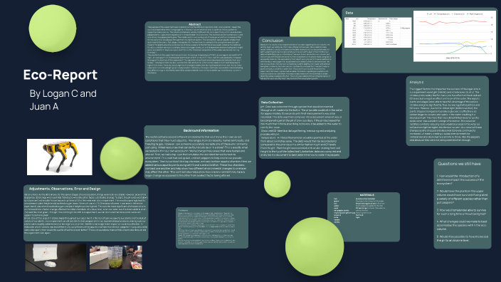 Eco Column Lab Report by Braden Ege on Prezi
