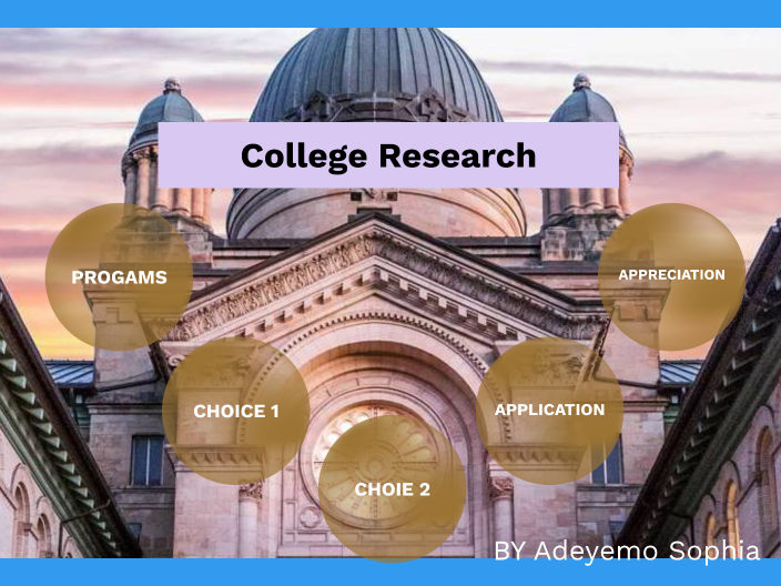 College Research by sophia adeyemo on Prezi