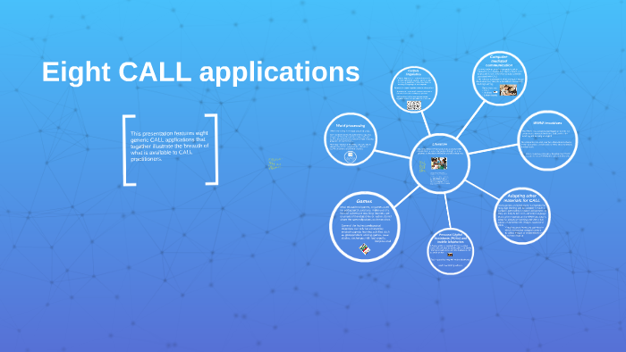 Eight CALL applications by Pablo Pazmiño on Prezi