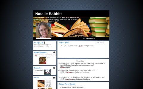 Natalie Babbitt by Jessica Spray on Prezi