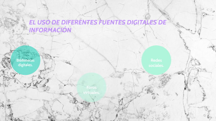 EL USO DE DIFERENTES FUENTES DIGITALES DE INFORMACIÓN. by Maria Janette ...