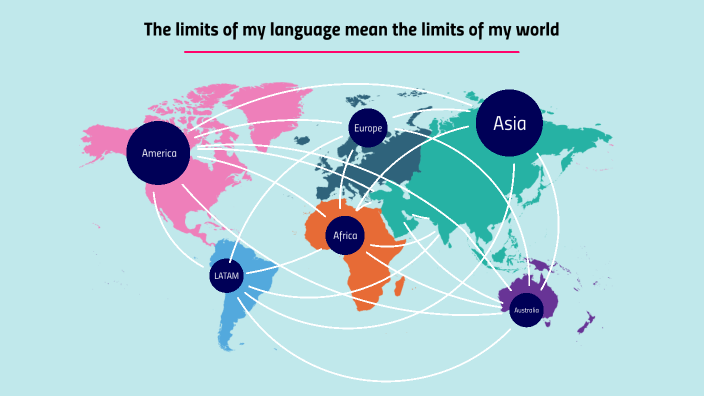 "The limits of my language mean the limits of my world." by Alaa Chikh ...