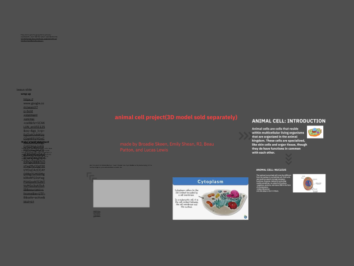 animal cell project(3D model sold separately) by Lucas Lewis on Prezi