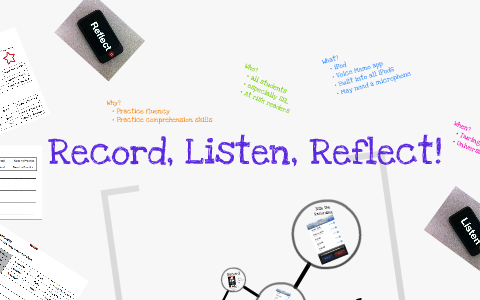 Record, Listen, Reflect! by Jo-Ann Fox on Prezi