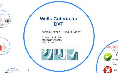 Well's Criteria for DVT by Alicia Cundall on Prezi