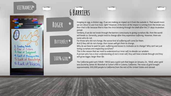 Six Barriers by Ben Truong on Prezi