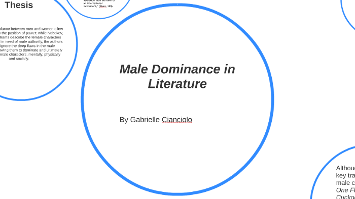 Male Dominance in Literature by Gabrielle Cianciolo on Prezi