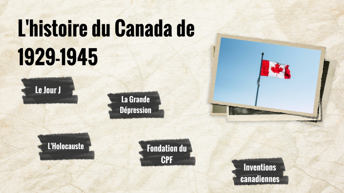 L'histoire du Canada de 1929-1945 by Daniel Nashed élève on Prezi