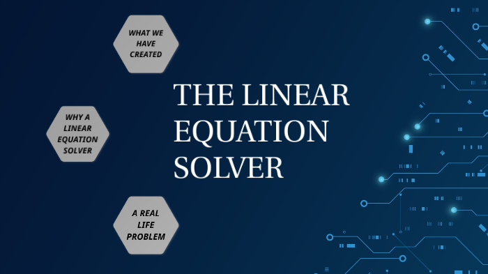 linear equations in everyday life by Siddharth Sharavat on Prezi