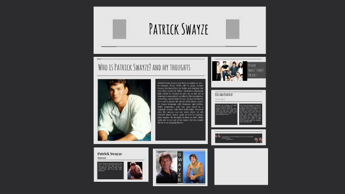 Patrick Swayze by Jayda Hales on Prezi