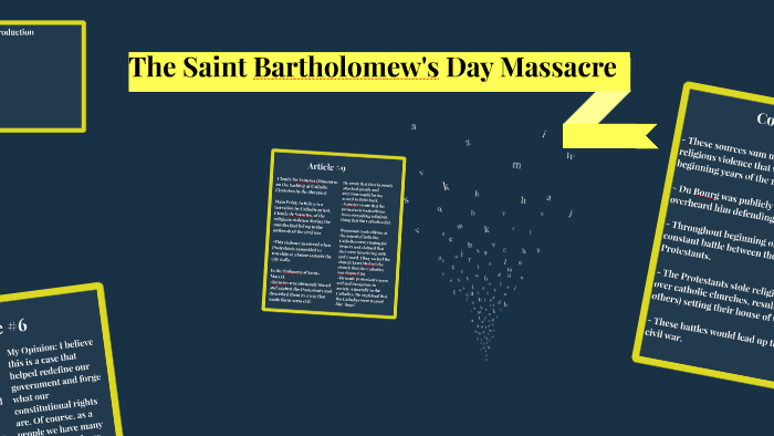 The Saint Bartholomew's Day Massacre by on Prezi