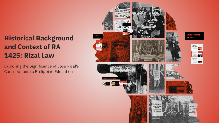 Historical Background and Context of RA 1425: Rizal Law by merwin caber ...