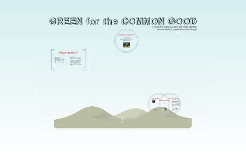 Green for the Common Good: Sustainability's connection to Human Rights ...