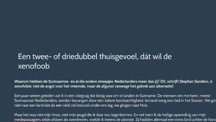Een twee- of driedubbel thuisgevoel, dát wil de xenofoob by Jasper de ...