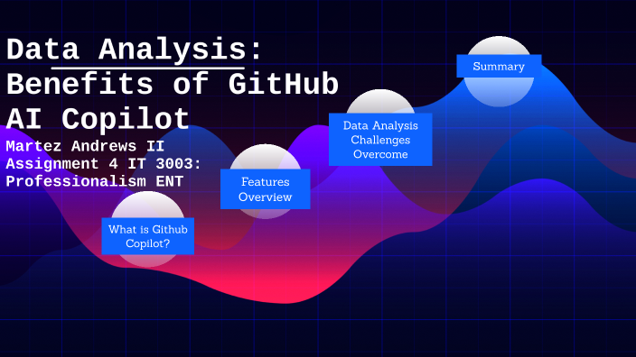 Data Analysis: benefits of GitHub AI Copilot by Martez Andrews,II on Prezi