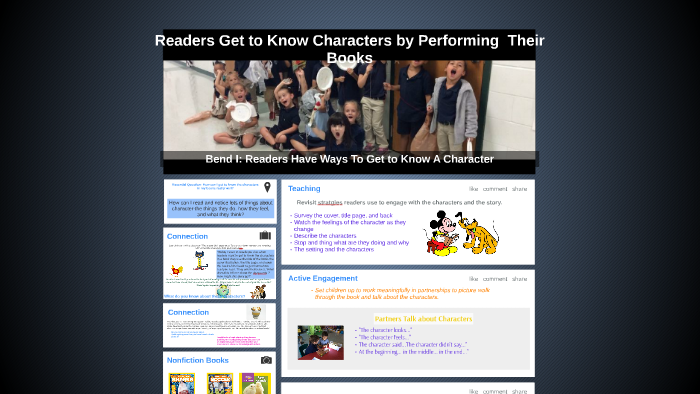 Bend I: Readers Get to Know Characters by Performing Their Books by amy ...