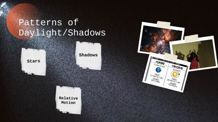 Patterns of Daylight/Shadows Vocabulary by Tara Fugate on Prezi
