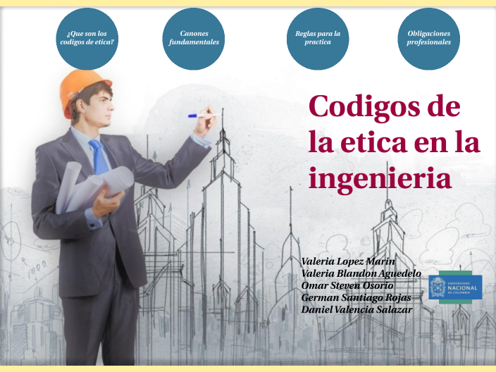 Codigos de la etica de la ingenieria by Daniel Valencia Salazar on Prezi