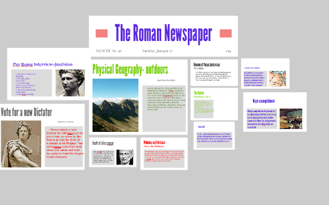 The Roman Newspaper by Austin Parker on Prezi