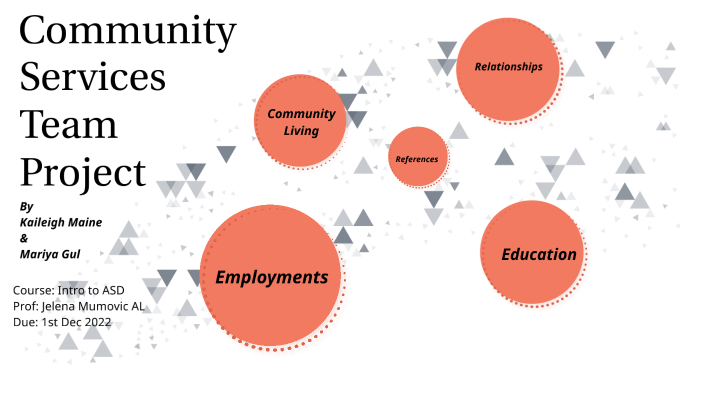 Community Services Team Project by Mariya Gul on Prezi