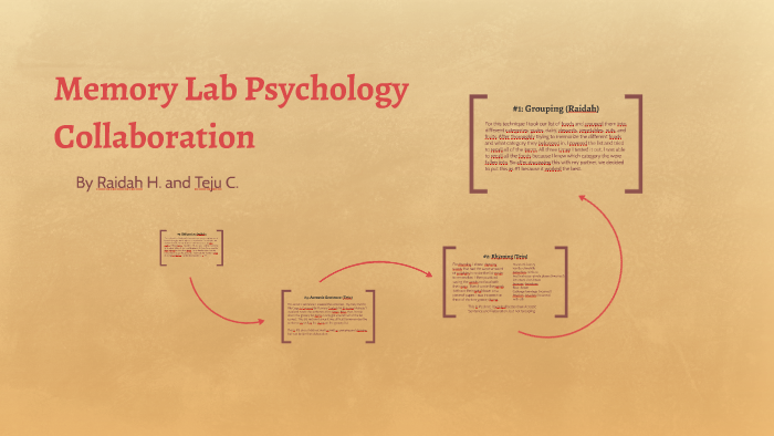 Memory Lab Psychology Collaboration by Teju C on Prezi