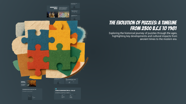 The Evolution of Puzzles: A Timeline from 2300 B.C.E to 1981 by Caton ...