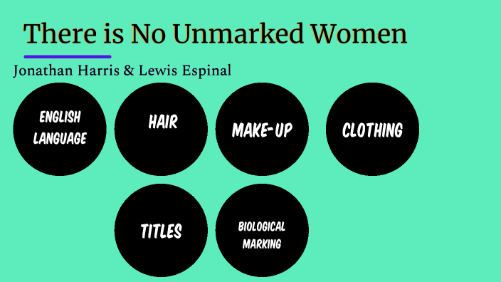 There is No Unmarked Women by LEWIS ESPINAL on Prezi