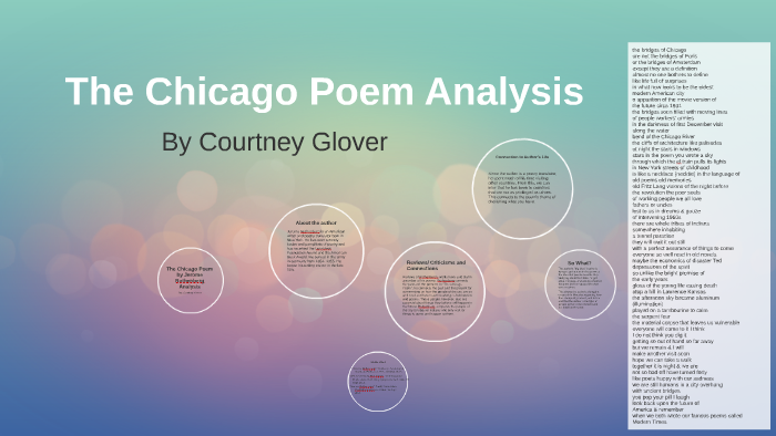 The Chicago Poem by Jerome Rothenberg Analysis by Courtney Glover on Prezi