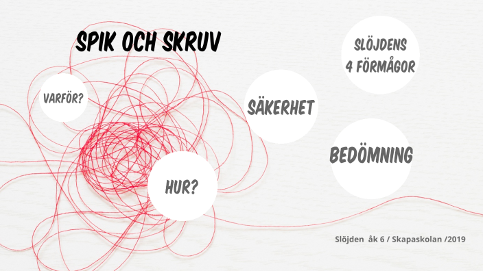 Spik och skruv ett läromedel by Madeleine Stenberg on Prezi