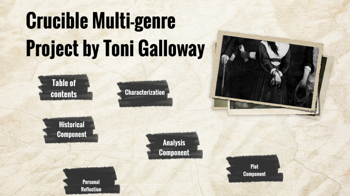 Crucible Multi-Genre Project by Toni Galloway on Prezi