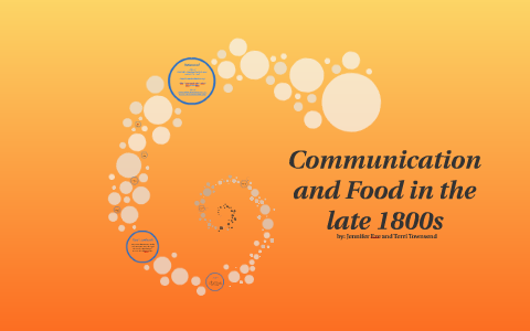 Communication and Food in the late 1800s by Terri Townsend on Prezi
