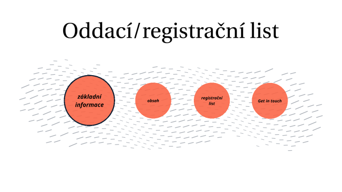 Oddací/registrační list by Vali Vilhumová on Prezi