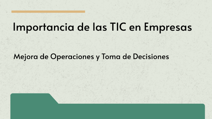 Importancia de las TIC en las Empresas by ZENON ALCIDES PAREDES HUERTA ...