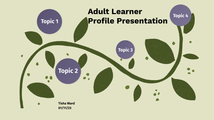 Adult Learner Profile Presentation by Tisha Ward by Tisha Ward on Prezi