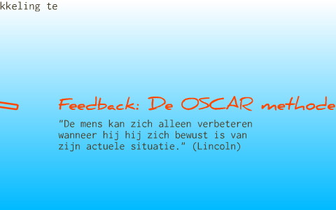 Feedback OSCAR by Martijn Bergkamp on Prezi