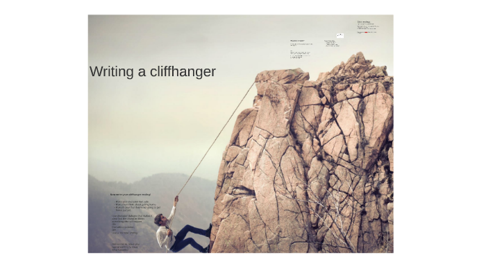Writing a cliffhanger by Rachel Powell