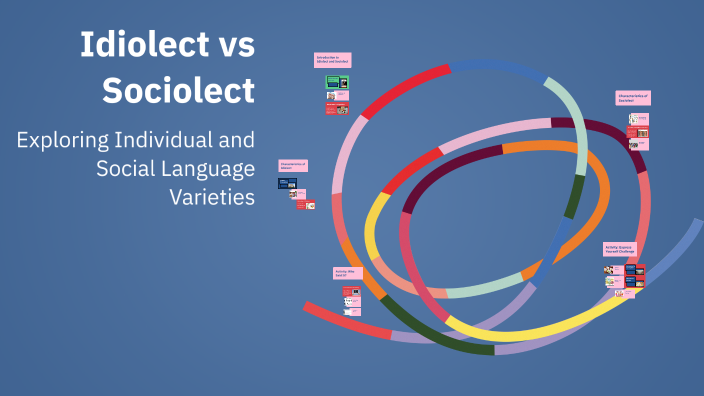 Idiolect vs Sociolect by Danna Vélez Vera on Prezi