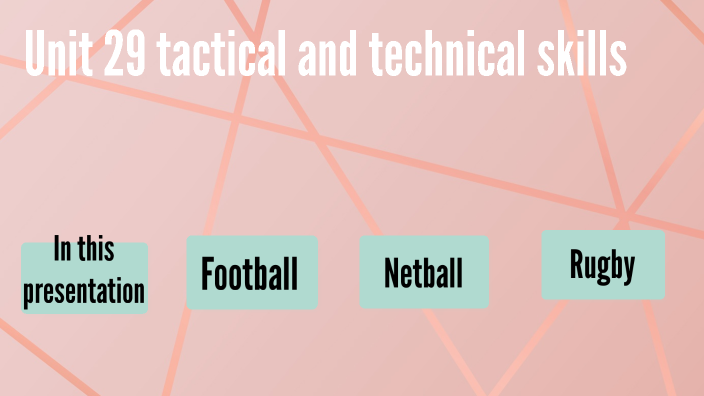 Unit 29 technical and tactical skills by Izzy Affley on Prezi