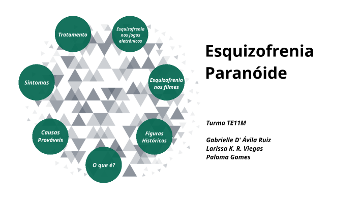 Esquizofrenia Paranóide by Gabrielle D'ávila on Prezi