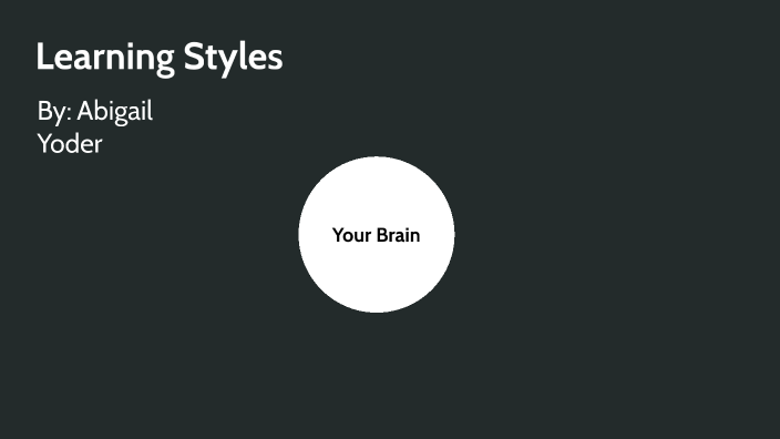 Learning styles by Abigail Yoder on Prezi