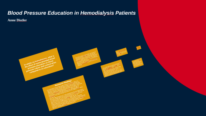 Blood Pressure Education in Hemodialysis Patients by Anne Distler on Prezi