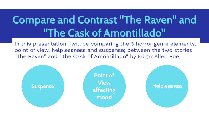 Compare and Contrast "The Raven" and "The Cask of Amontillado" by ...