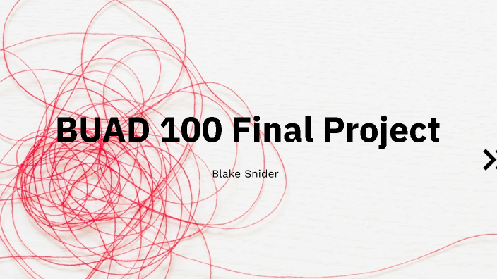 BUAD 100 Final Project by Blake Snider on Prezi