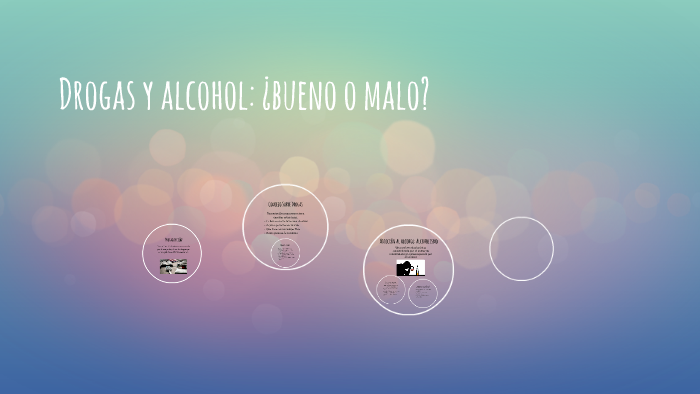Drogas y alcohol: ¿bueno o malo? by Alexis Chappell on Prezi