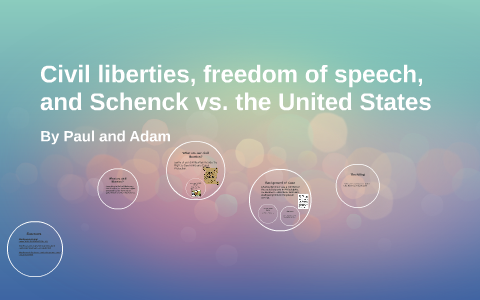 Schenck v. United States by Adam Ovian on Prezi