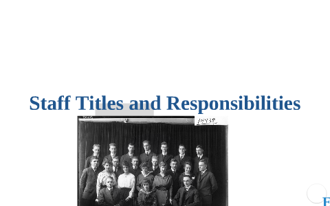 Newspaper Staff Titles and Responsibilities by brian eriksen