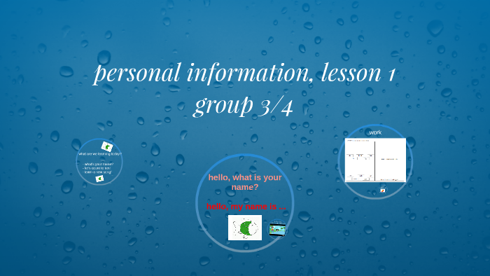 personal information, lesson 1 by Such Fun! English on Prezi